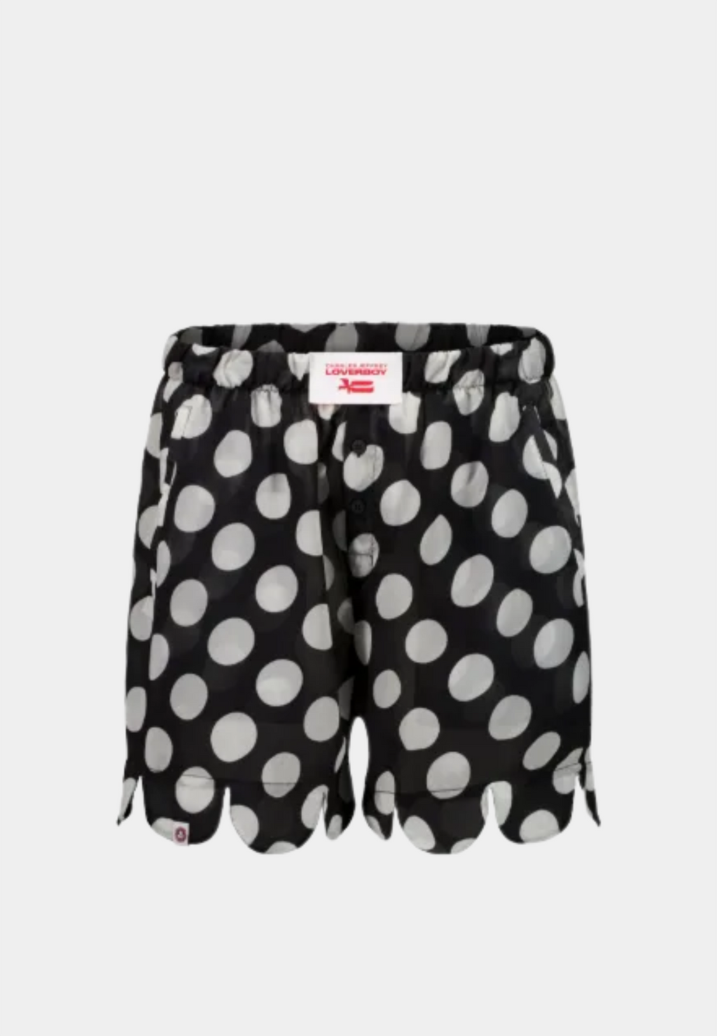 Charles Jeffrey Loverboy Scalloped Boxer Shorts Black – ASHLUXURY