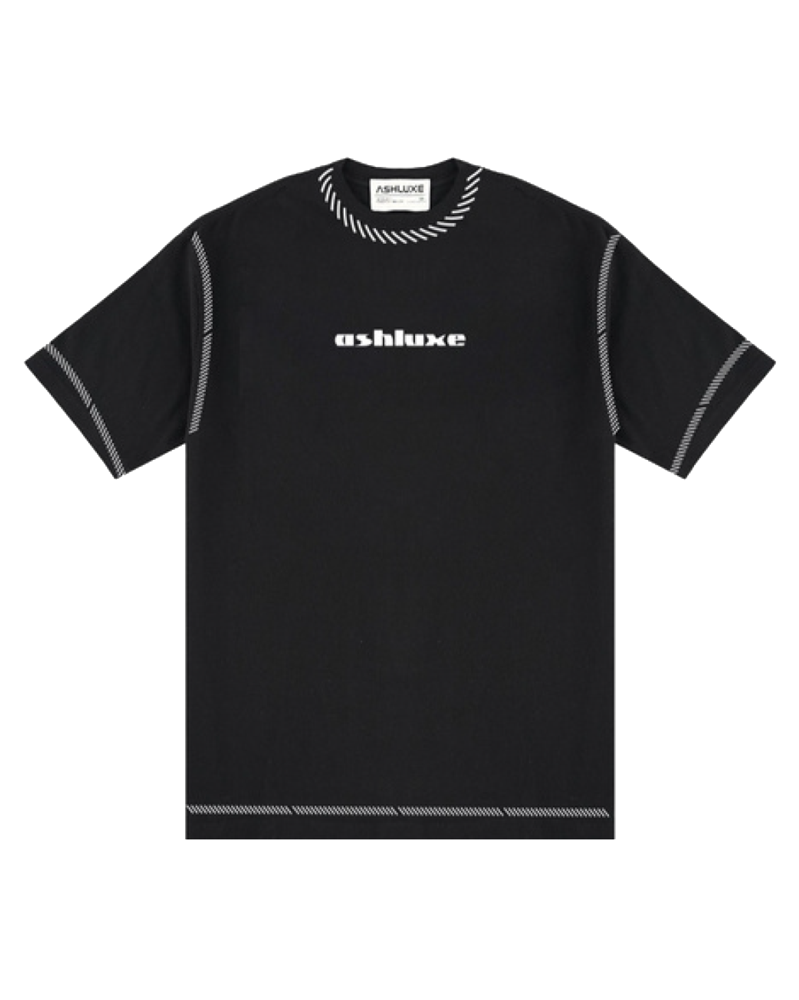 Ashluxe Threaded T-shirt - Black – ASHLUXURY