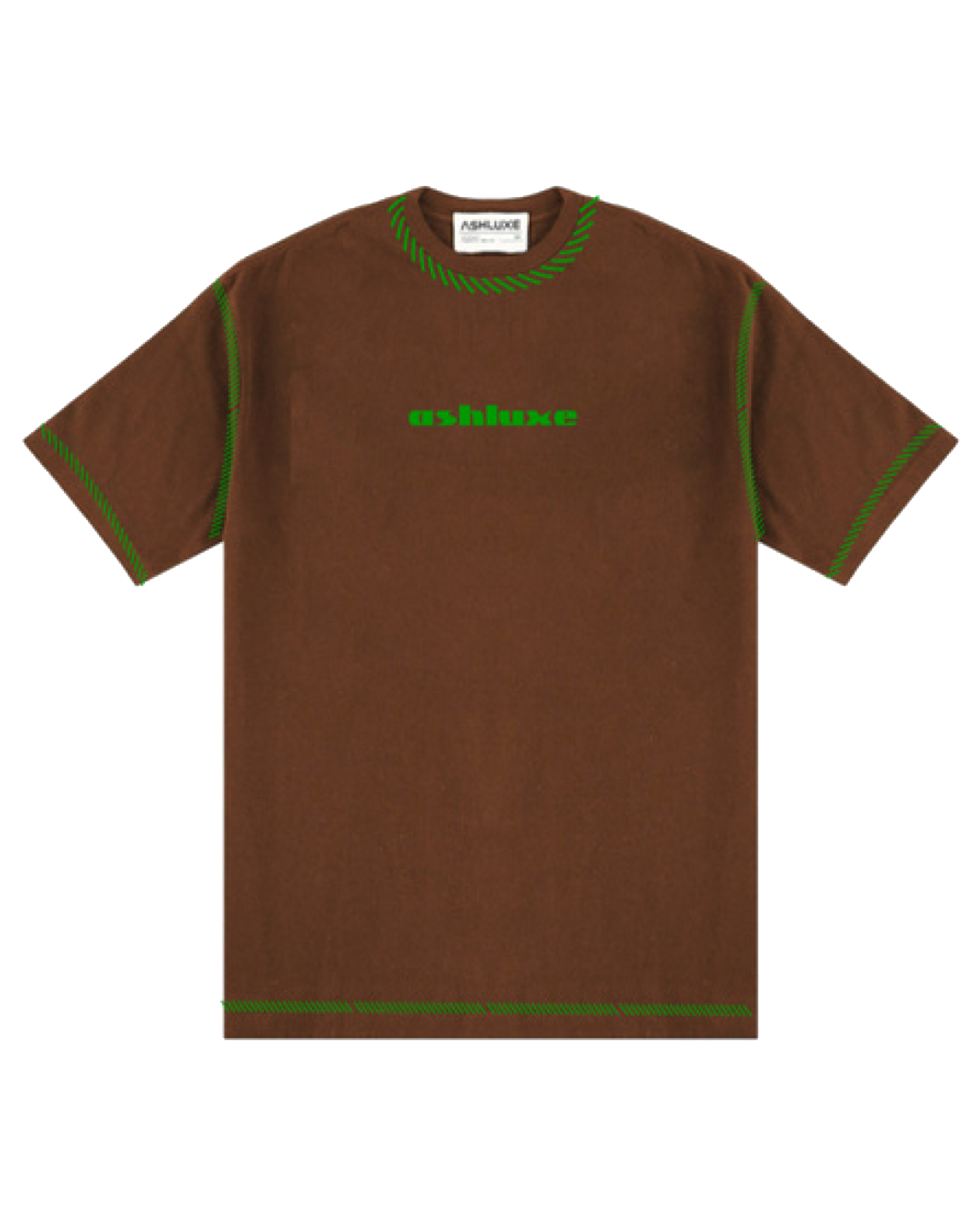 Ashluxe Threaded T-shirt - Brown – ASHLUXURY